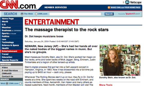 DrDot.com a worldwide team of masseurs trained by Dr. Dot herself ...